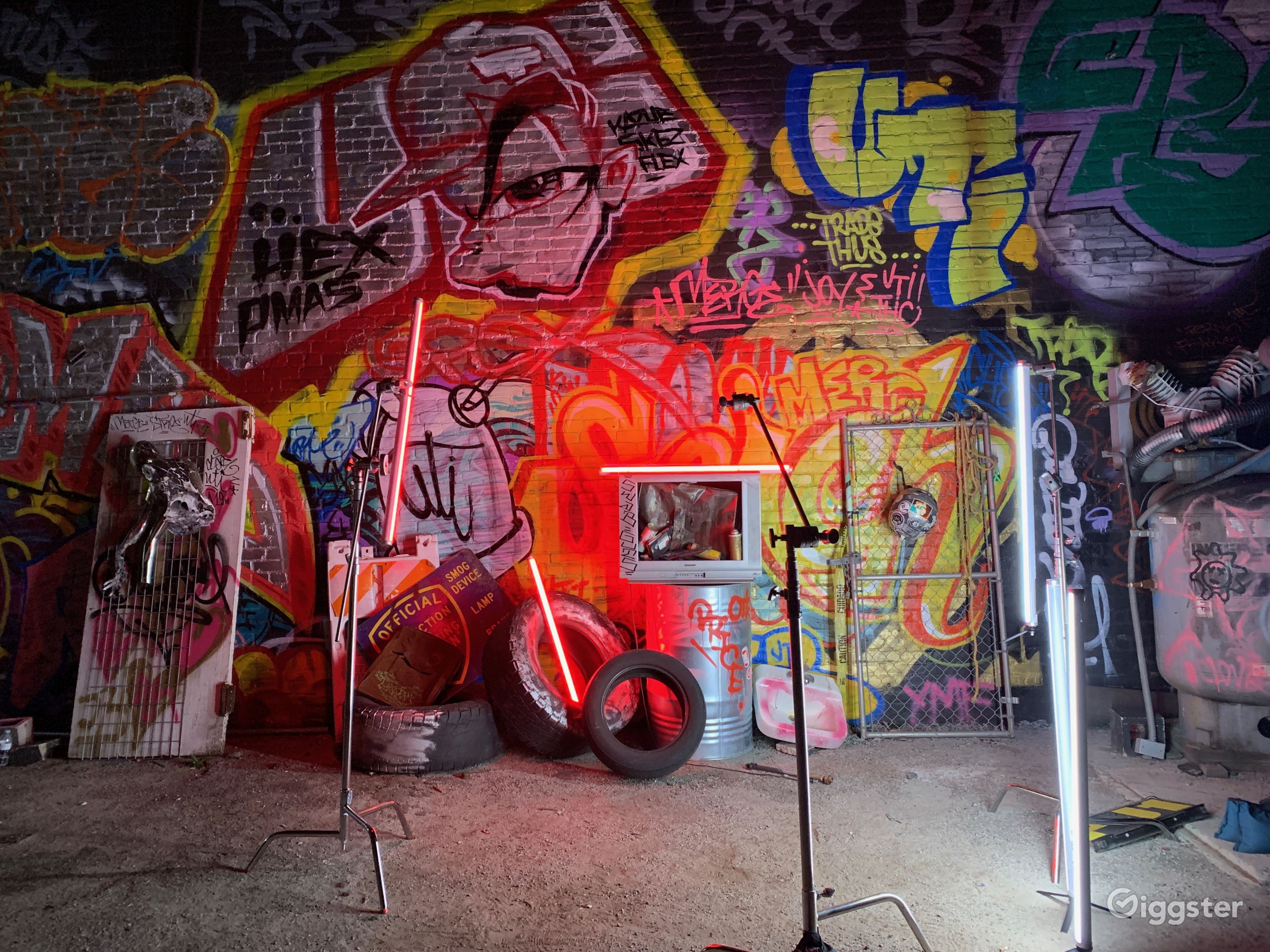 Graffiti + Urban Industrial Walls for Filming | Rent this location on ...