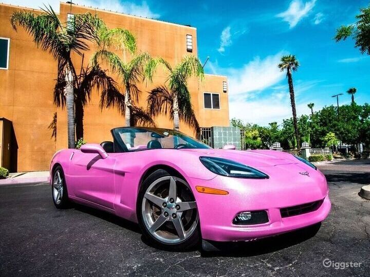 **BARBIE PINK CORVETTE** | Rent this location on Giggster
