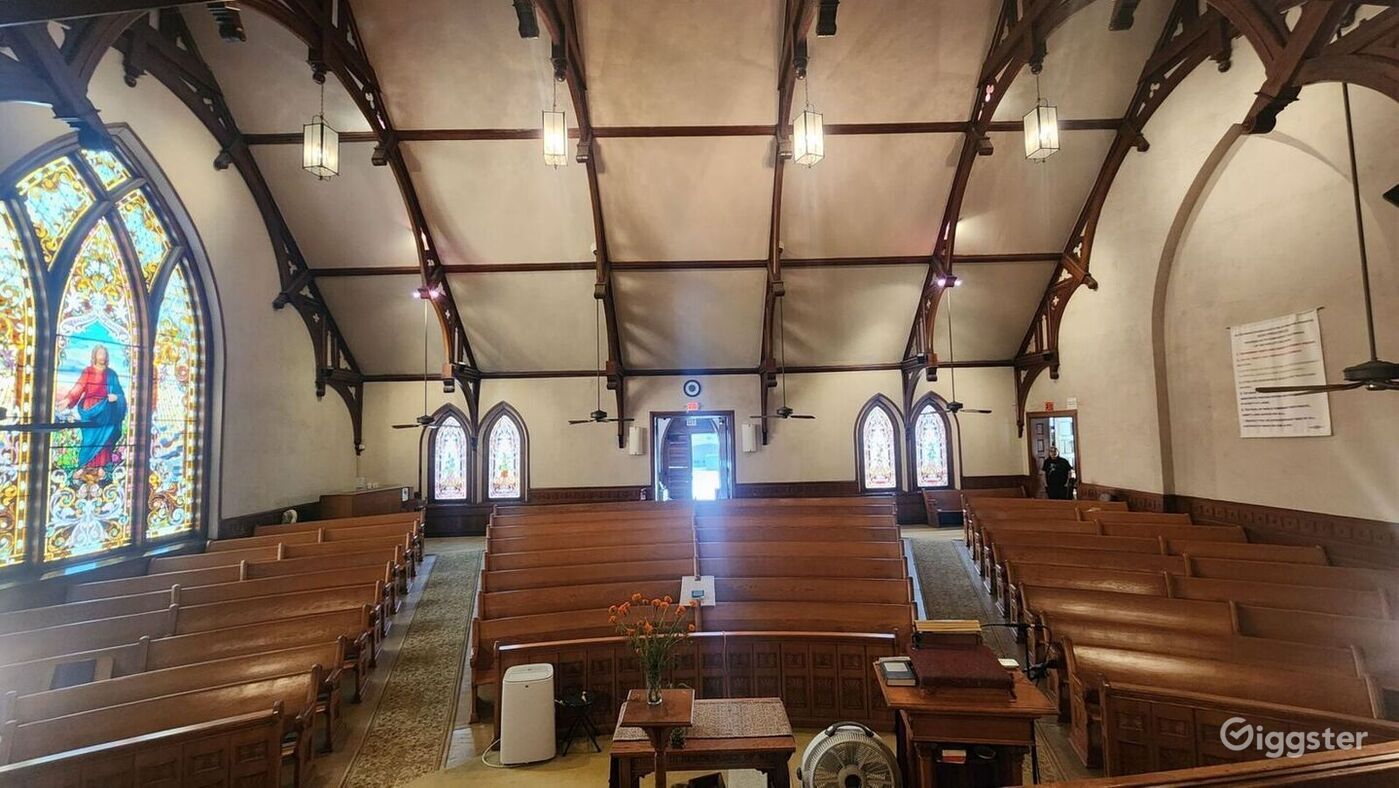 Red Sandstone Church - Historical Landmark | Rent this location on Giggster