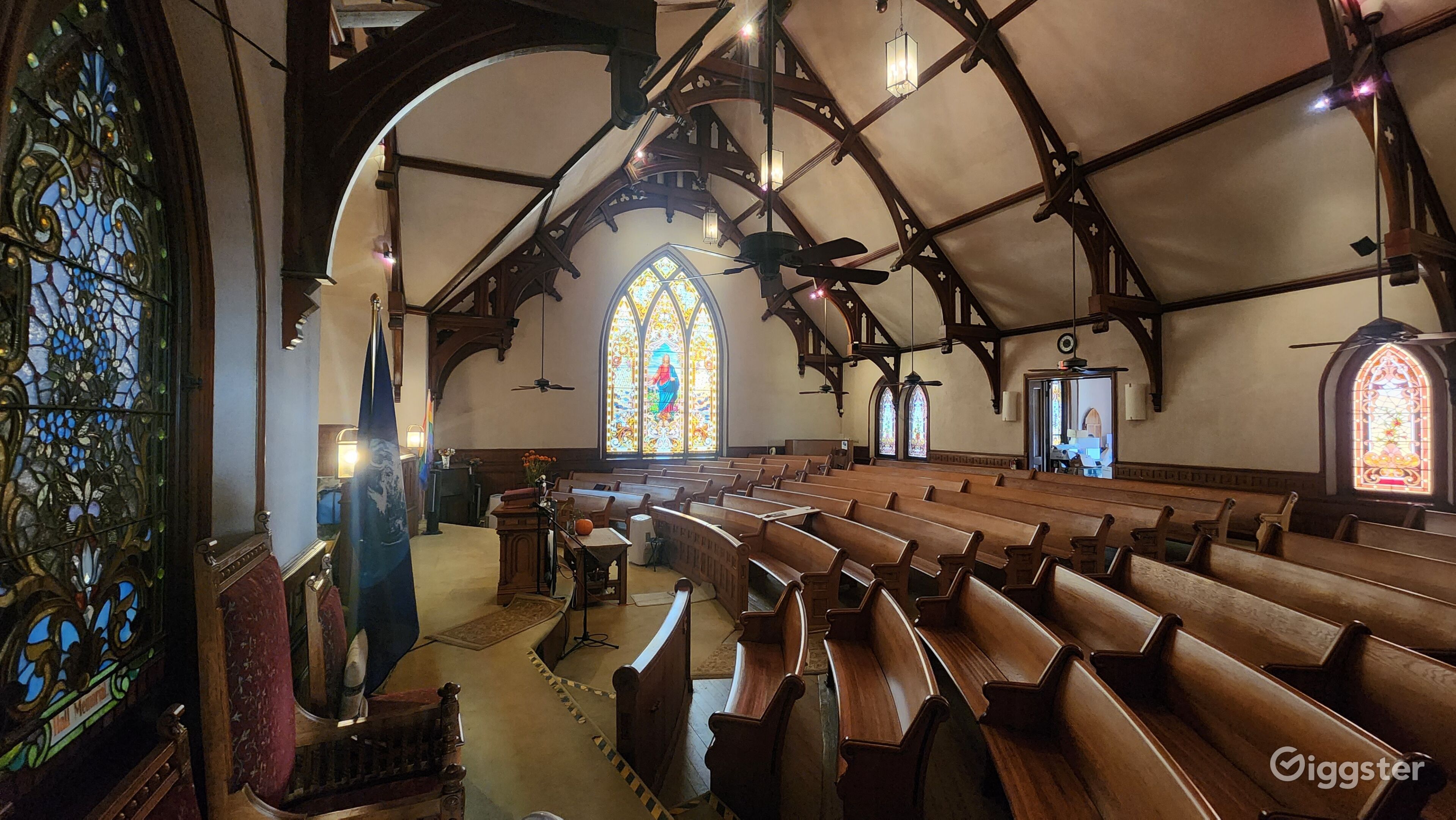 Red Sandstone Church - Historical Landmark | Rent this location on Giggster