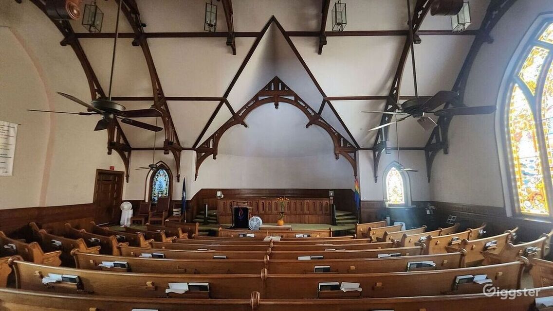 Red Sandstone Church - Historical Landmark | Rent this location on Giggster