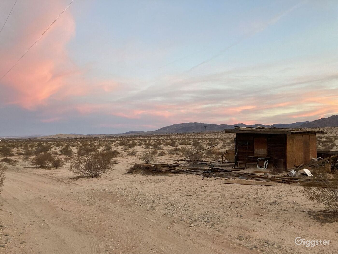 Desert rustic remote wood cabin | Rent this location on Giggster