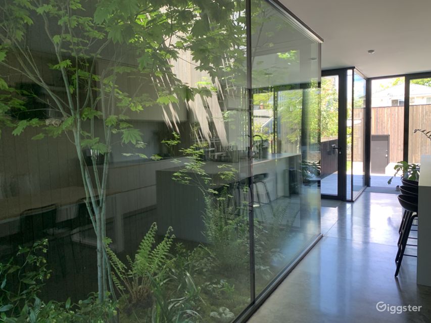 Modern Home With Atrium And Roof Deck | Rent this location on Giggster