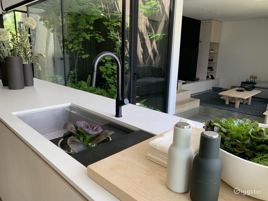 Modern Home With Atrium And Roof Deck | Rent this location on Giggster