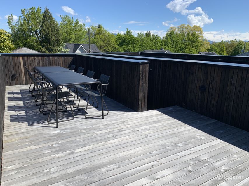 Modern Home With Atrium And Roof Deck | Rent this location on Giggster