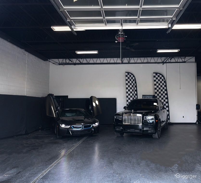 Industrial Space with Luxury Cars Best for Filming & Photoshoots | Rent ...