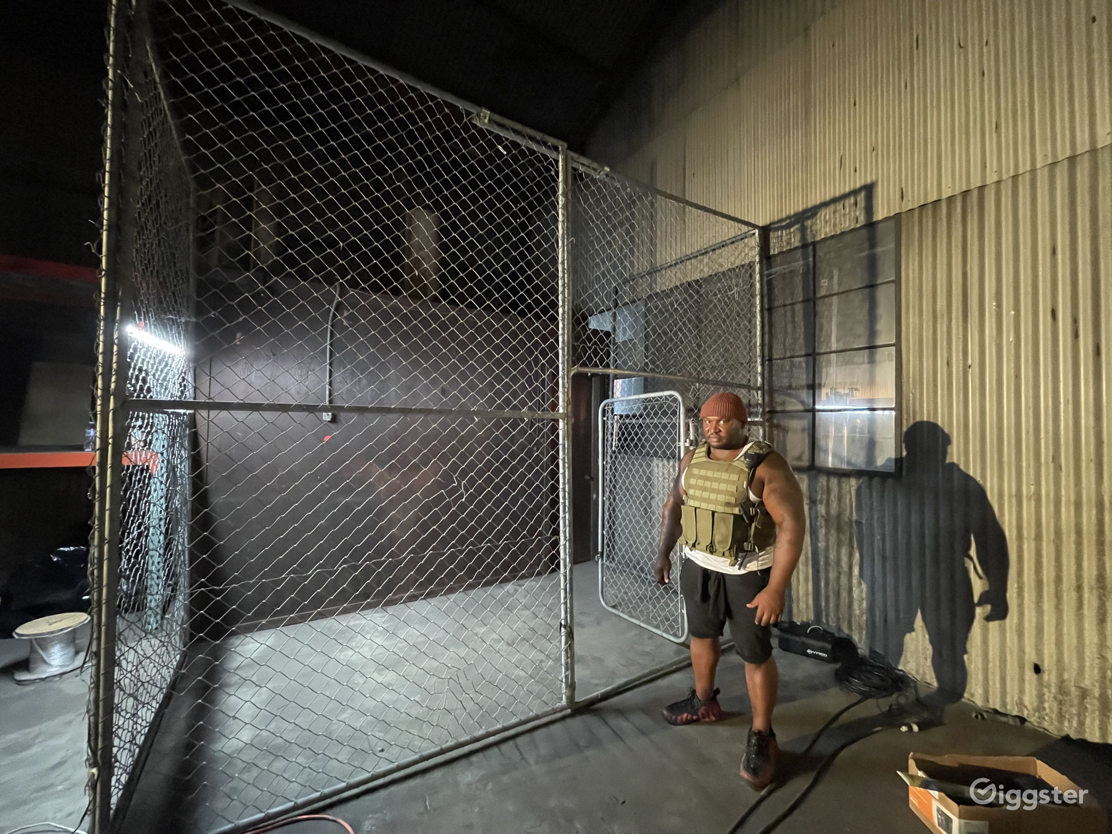 Chain Link Cage Set | Rent this location on Giggster