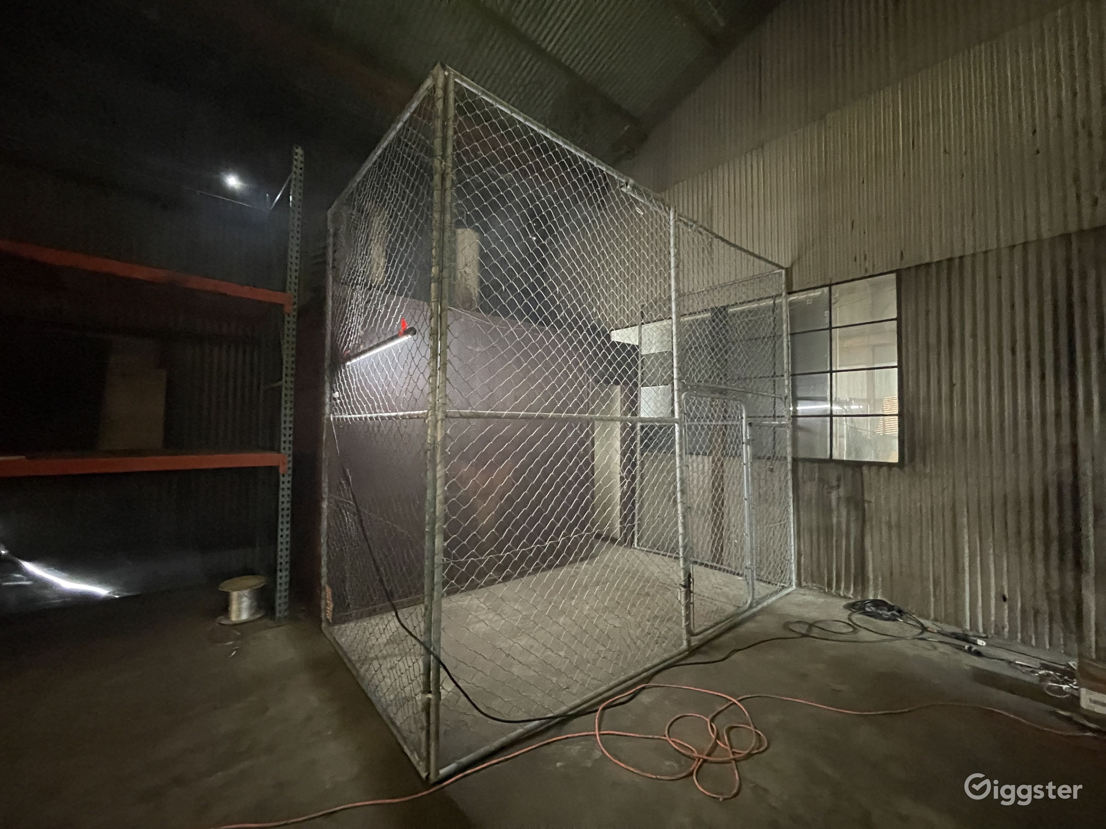 Chain Link Cage Set | Rent this location on Giggster
