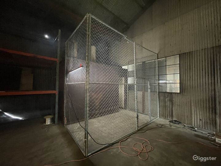 Chain Link Cage Set | Rent this location on Giggster