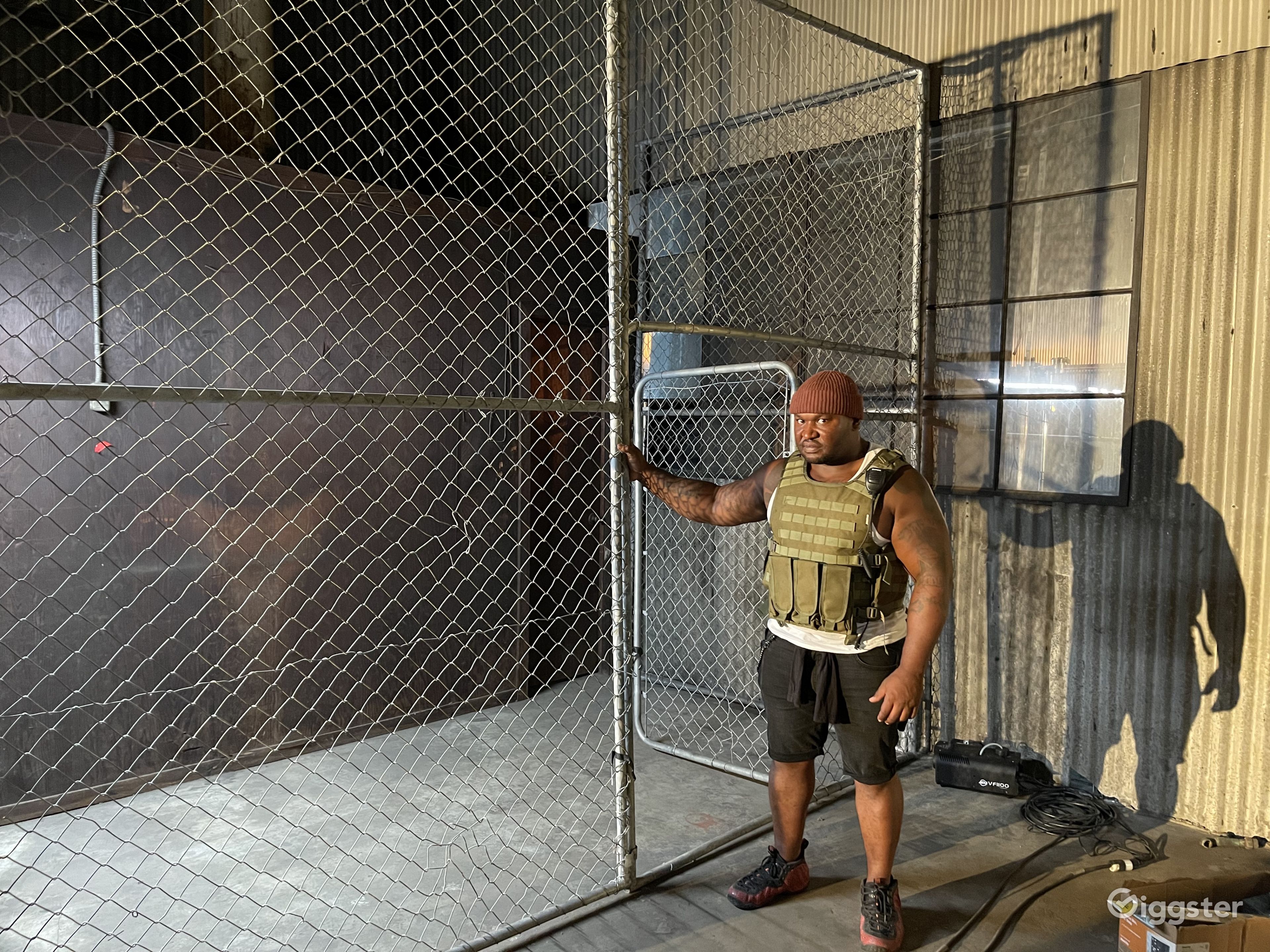 Chain Link Cage Set | Rent this location on Giggster