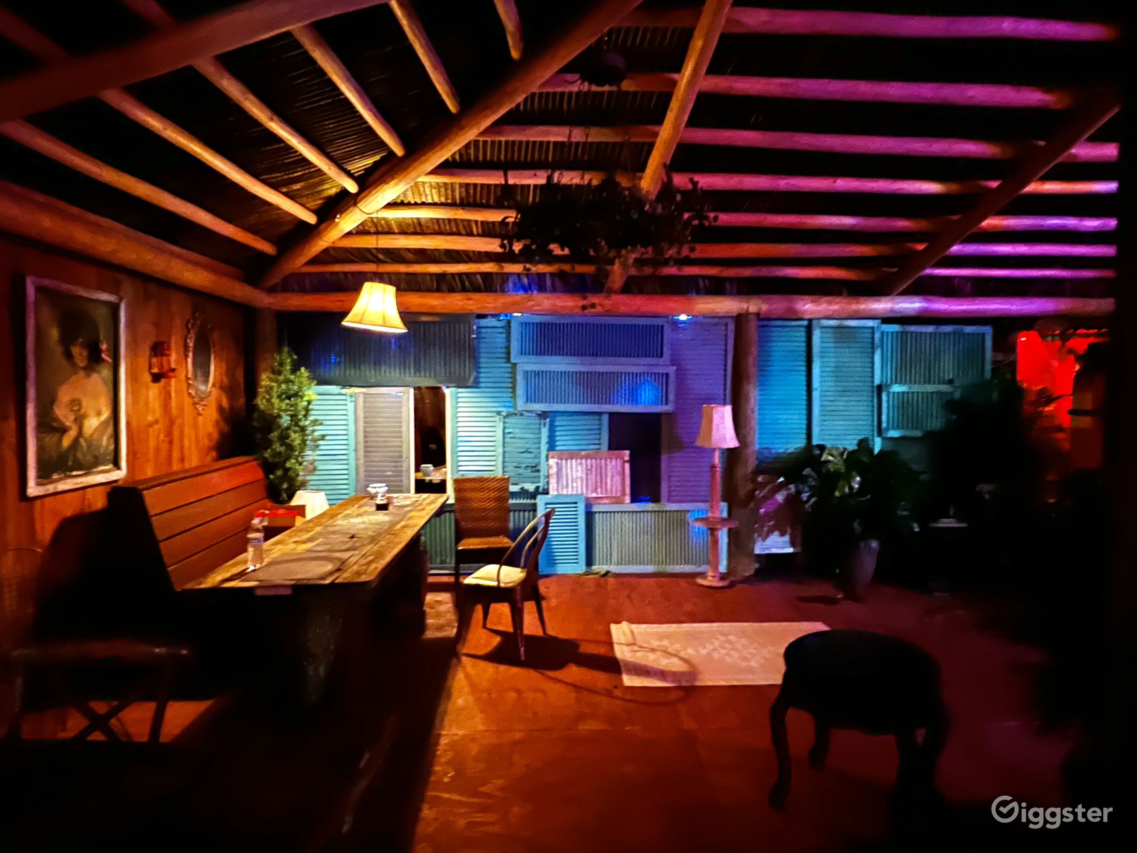 Beautiful chic Bohio Tiki event space | Rent this location on Giggster