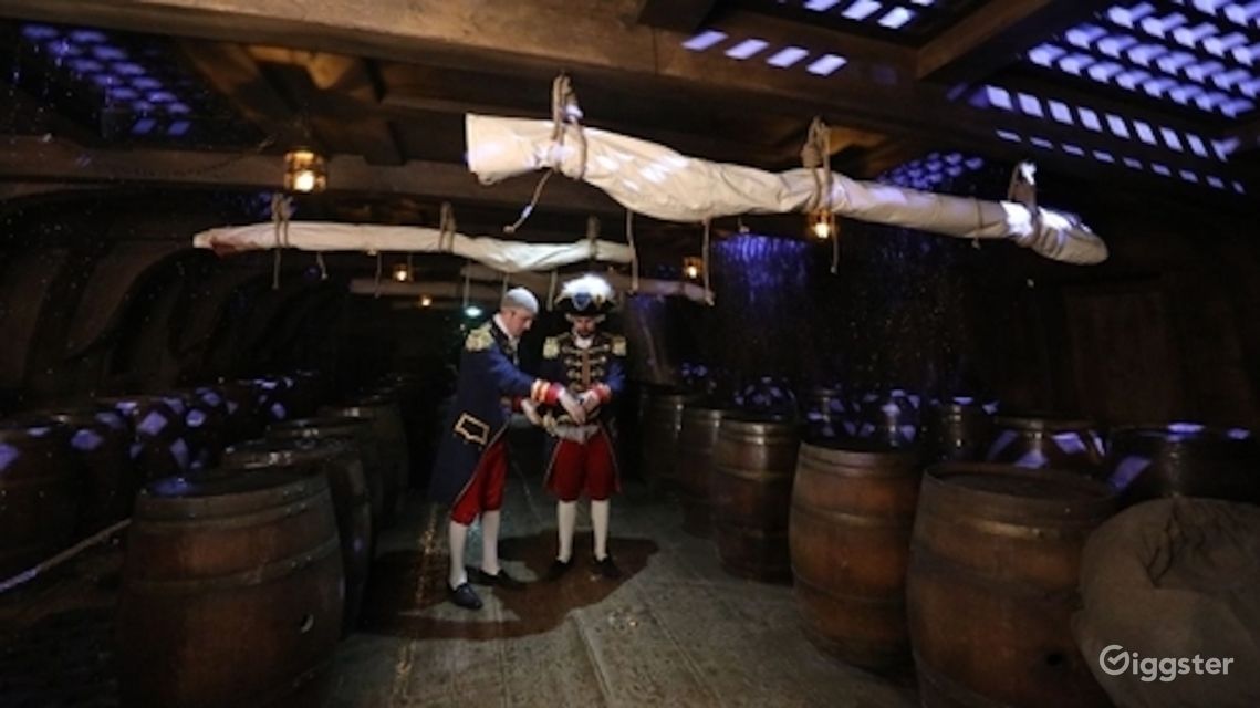 18th Century Frigate - Interior w/ Three-mast | Rent this location on ...