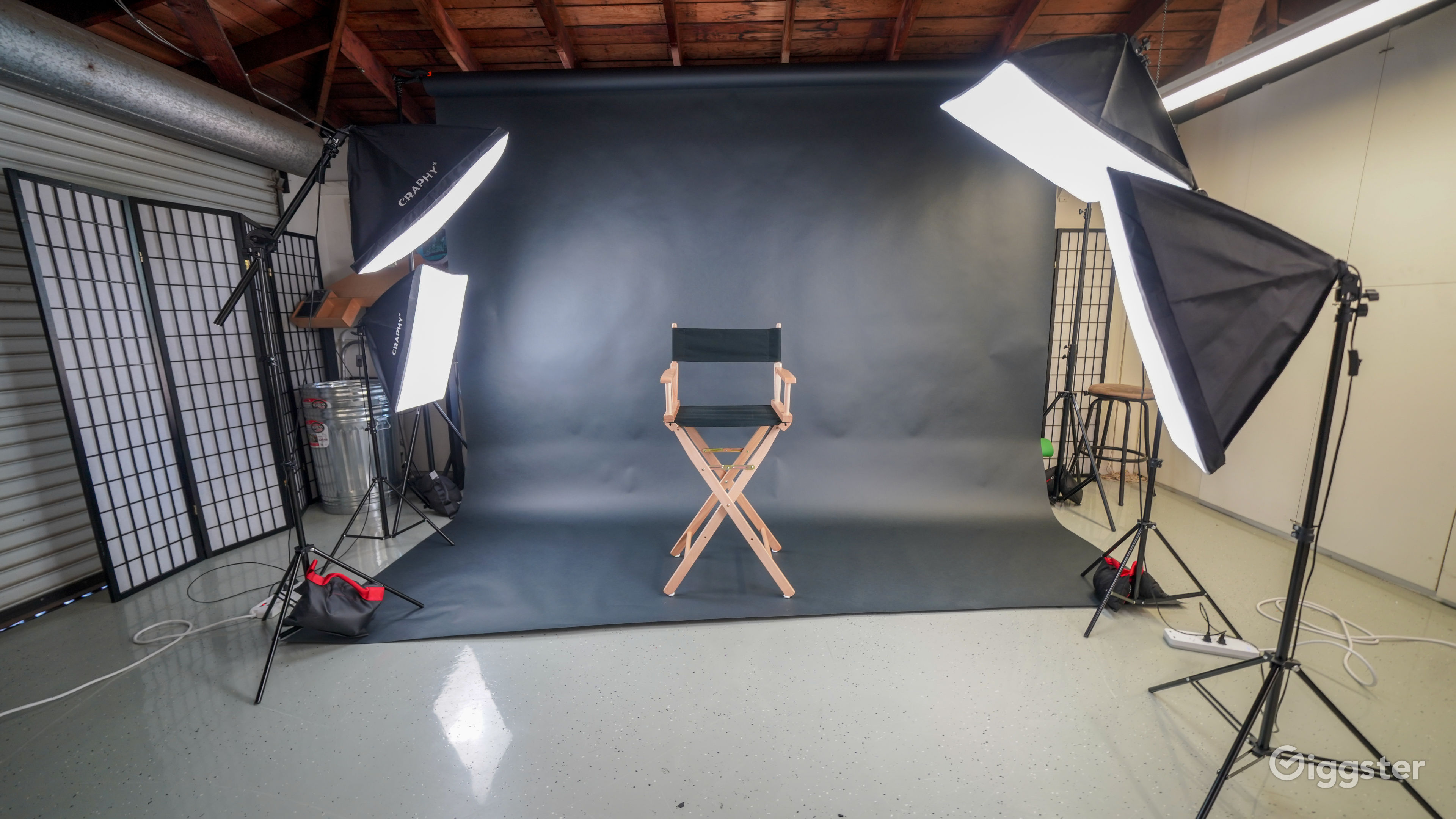 Garage Photo Studio Set Up