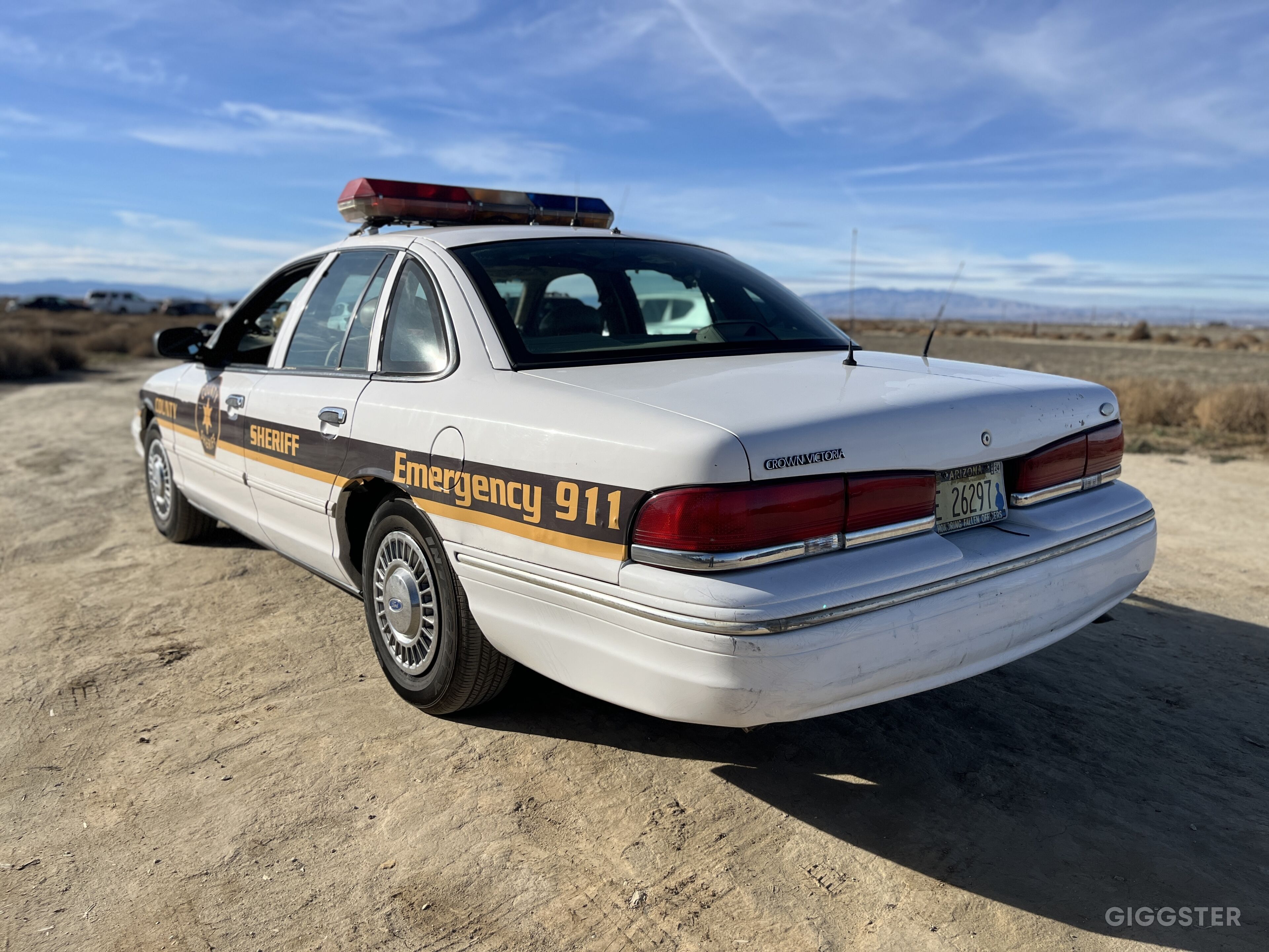 POLICE CAR: Vintage County Sheriff Police Cruiser! | Rent this location ...