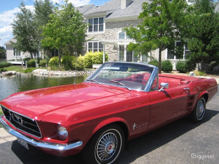 #76,019 Classic 1967 Red Mustang Convertible | Rent this location on ...