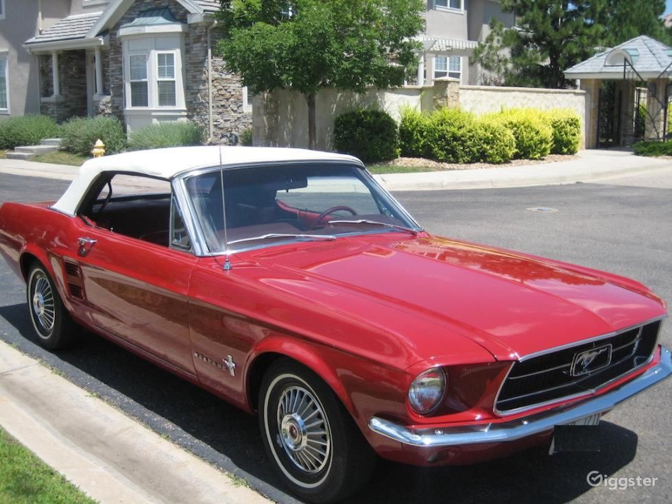 #76,019 Classic 1967 Red Mustang Convertible | Rent this location on ...