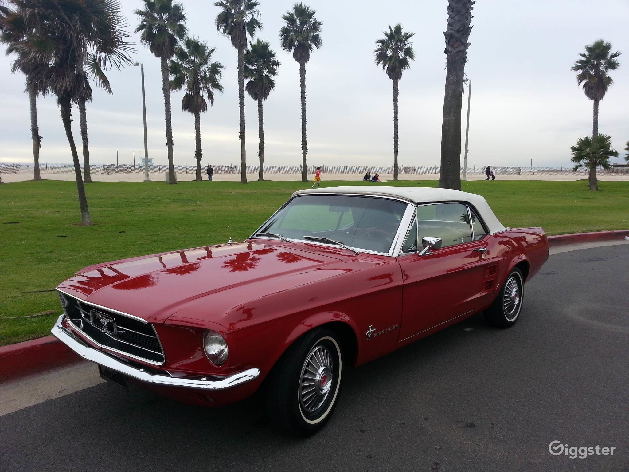 #76,019 Classic 1967 Red Mustang Convertible | Rent this location on ...