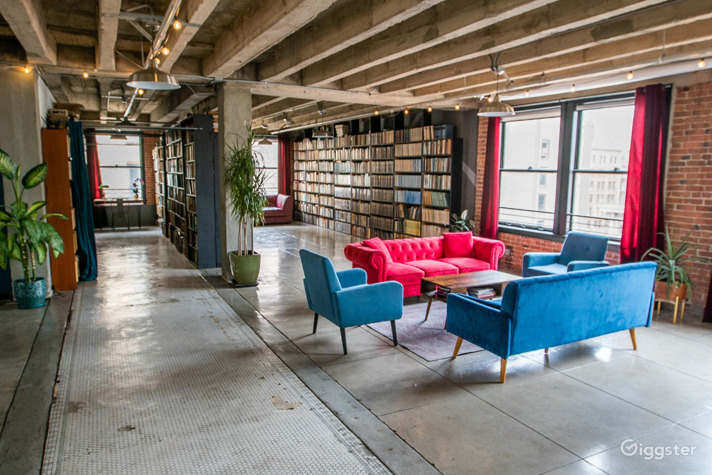 DTLA Library Loft with Skyline View | Rent this location on Giggster