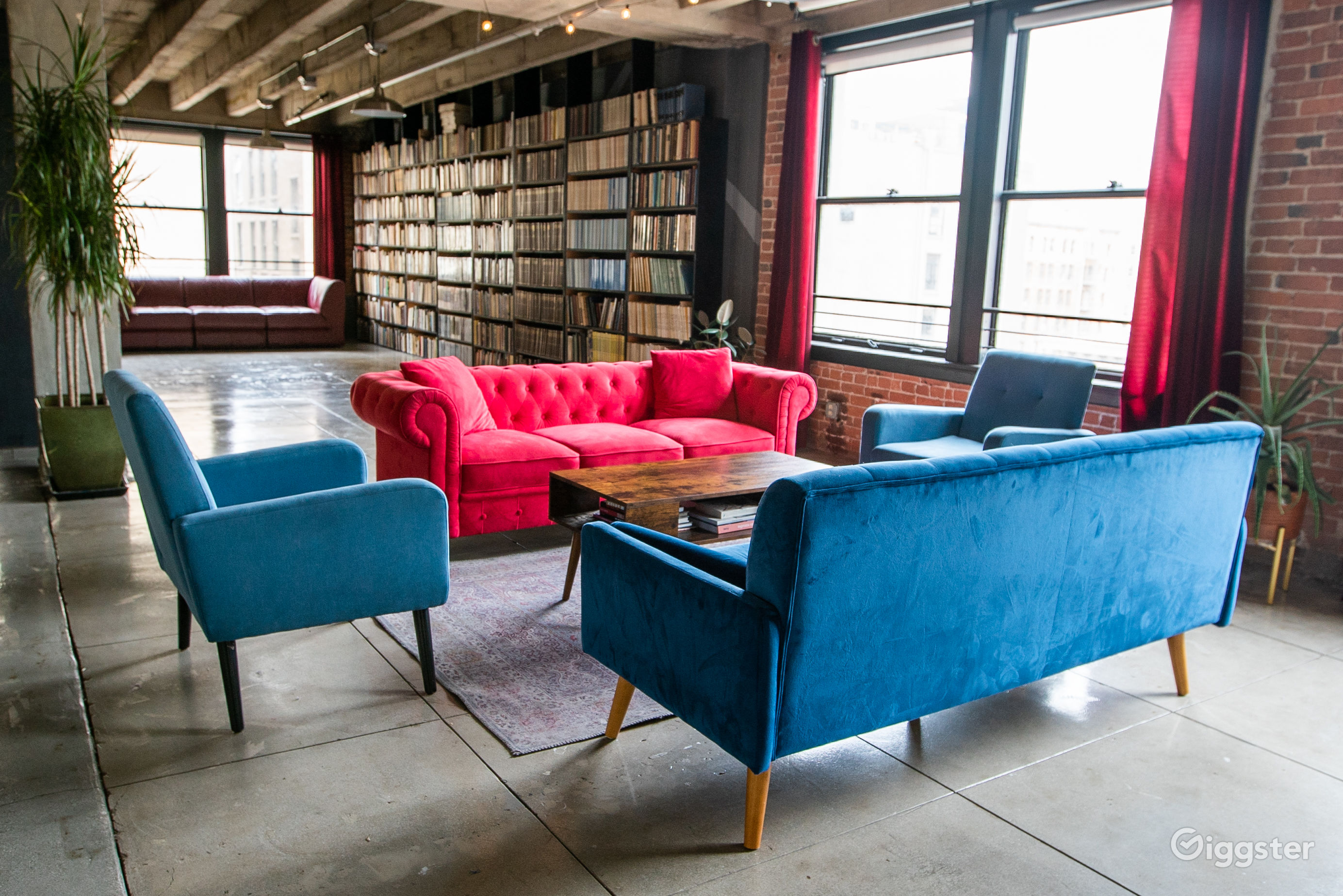 DTLA Library Loft with Skyline View | Rent this location on Giggster