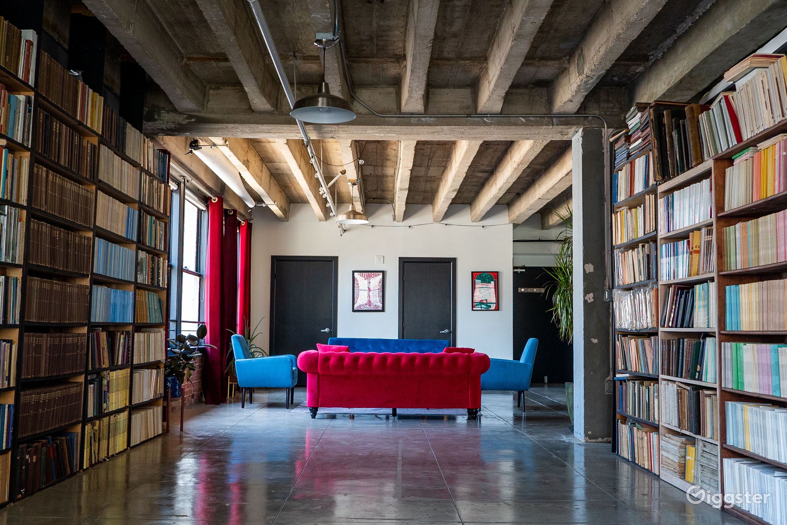 DTLA Library Loft with Skyline View | Rent this location on Giggster