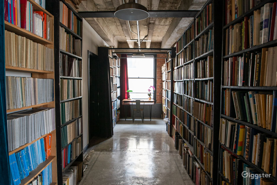 DTLA Library Loft with Skyline View | Rent this location on Giggster