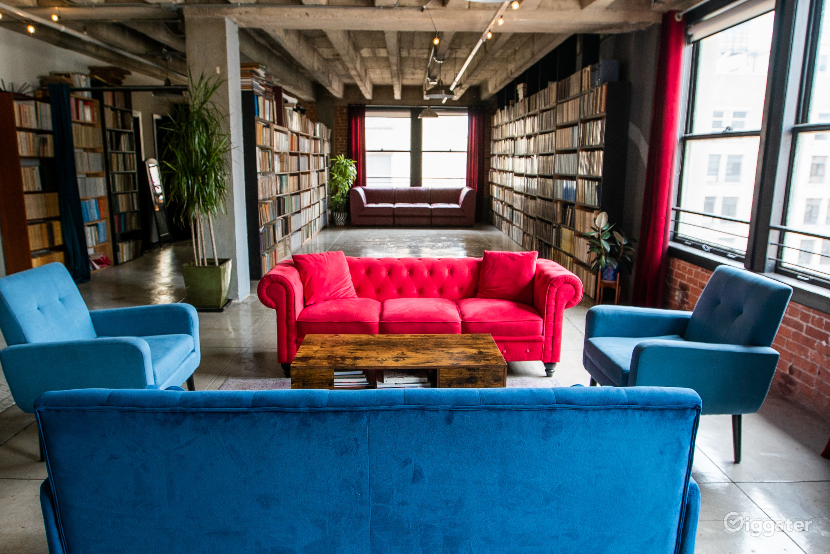 DTLA Library Loft with Skyline View | Rent this location on Giggster