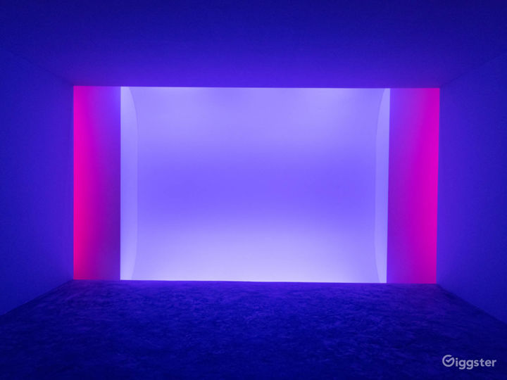 Lightbox Stage w/Colored Lights & Cement Floor | Rent this location on ...