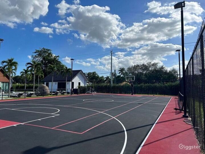 Full NBA Legal-sized Multi-purpose Basketball Court | Rent this ...