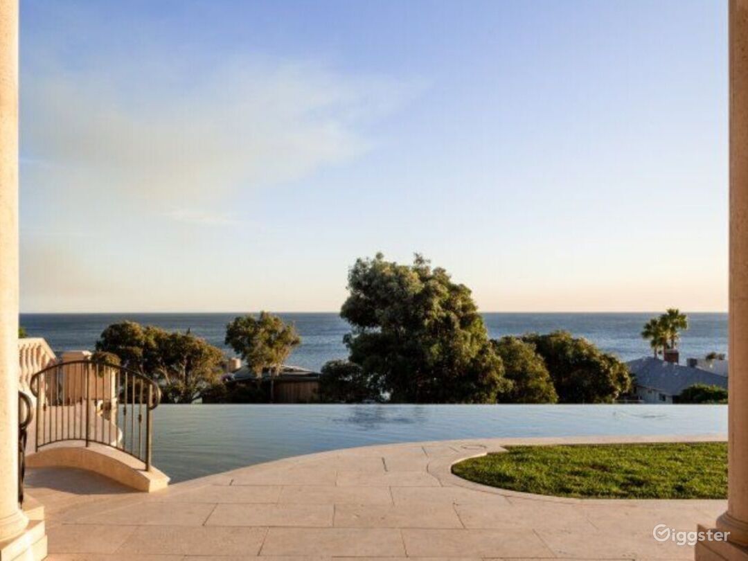 Luxury Malibu Infinity Pool with Ocean Views | Film Location Rental