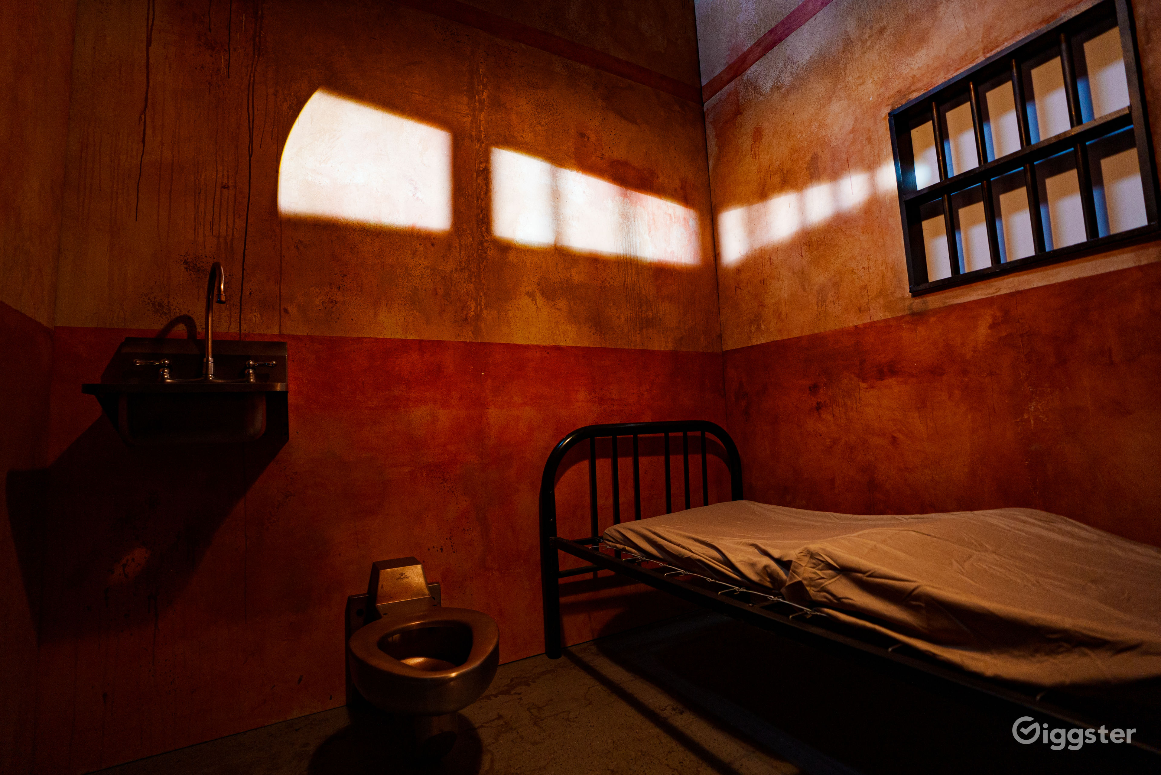 Vintage Prison Jail Cell in Warehouse | Rent this location on Giggster