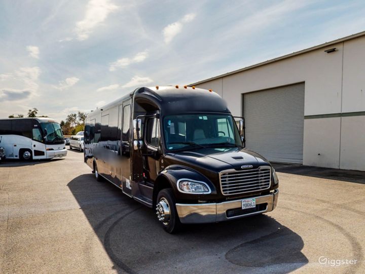 Freightliner Limo Bus | Rent this location on Giggster