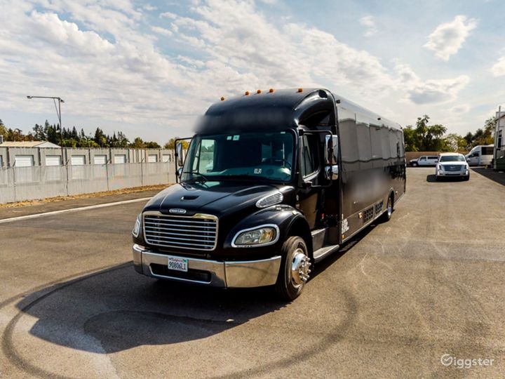 Freightliner Limo Bus | Rent this location on Giggster