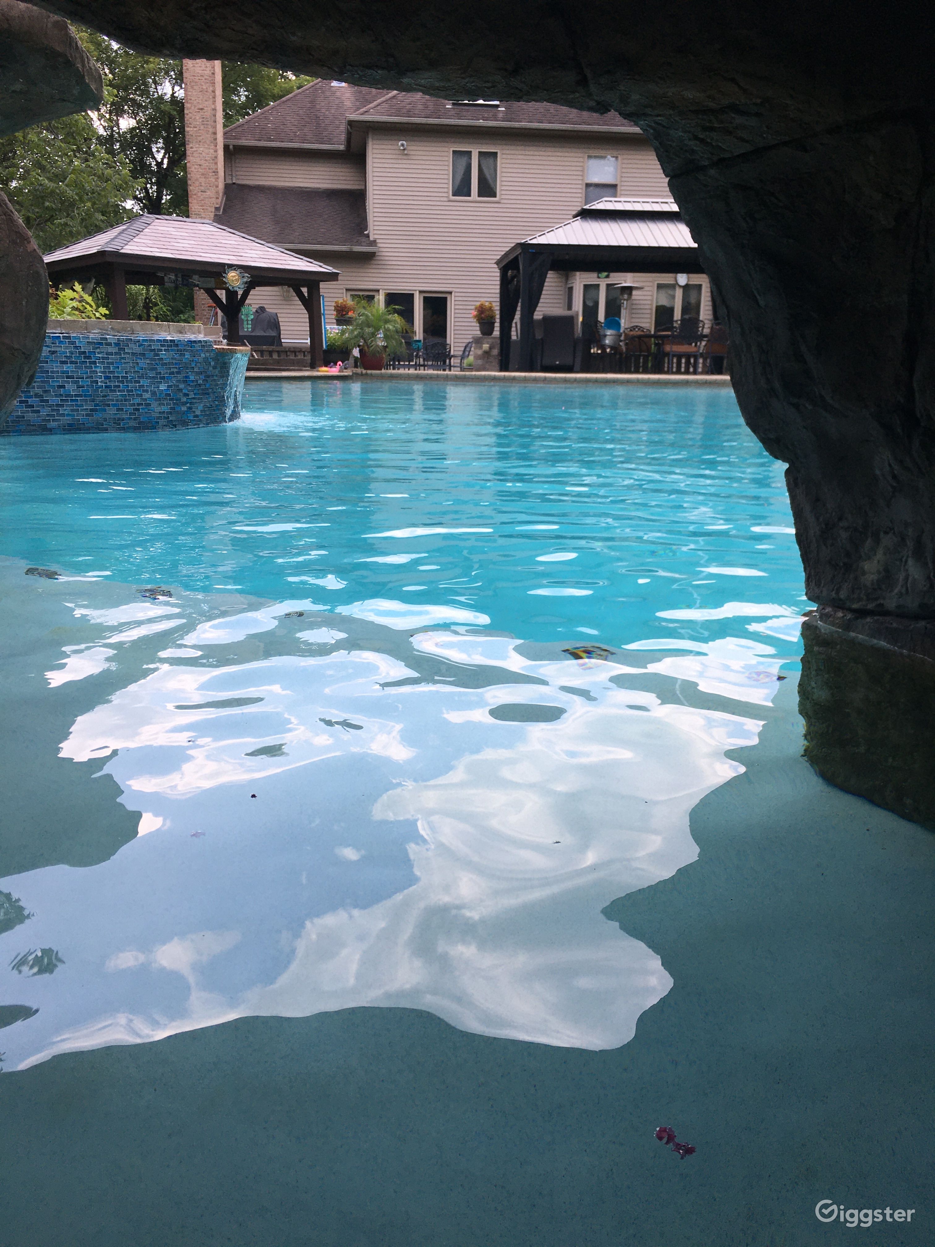 Mansion Cave Salt Pool Grotto Exotic Waterfall | Rent this location on ...