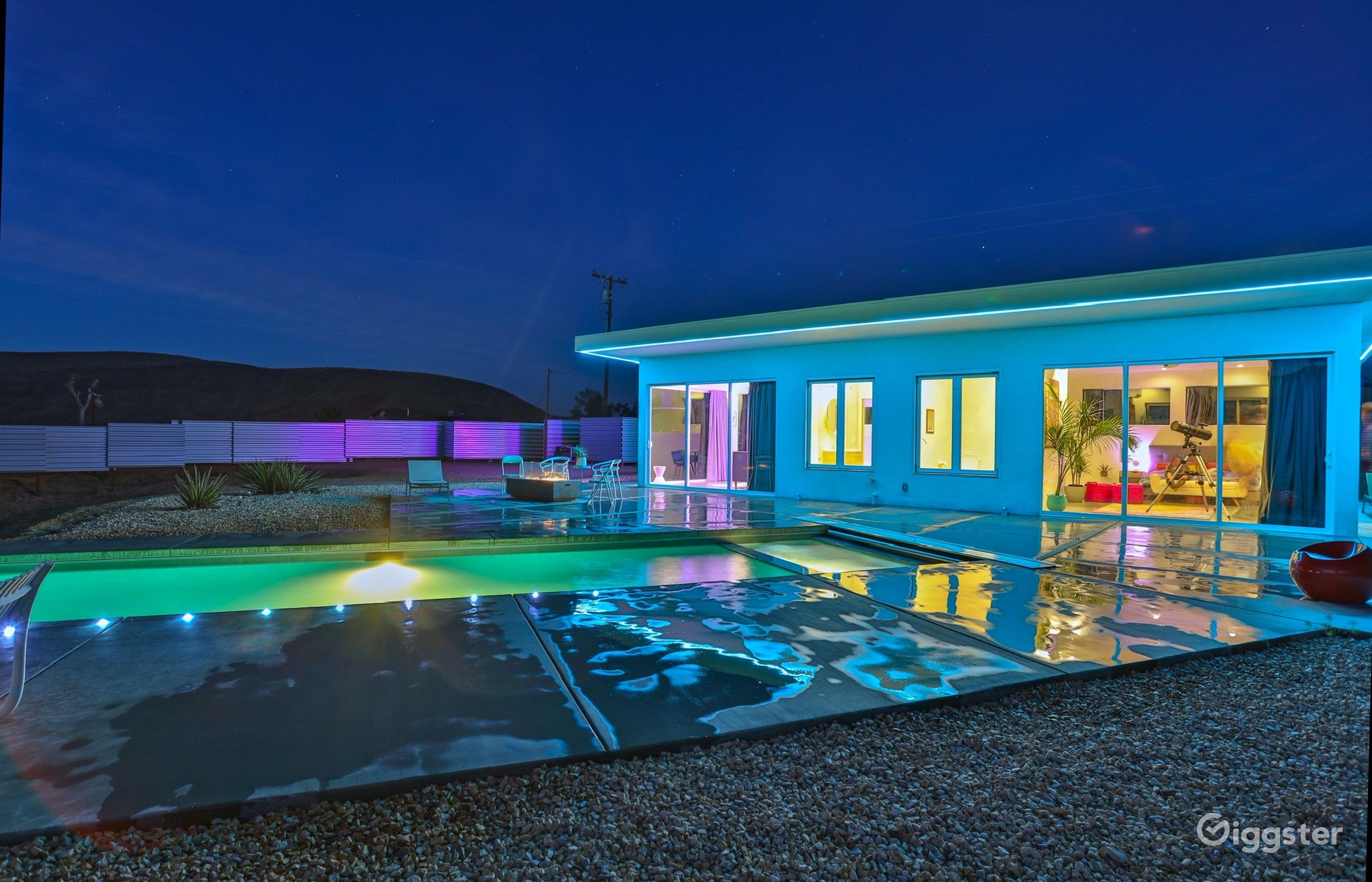 Stylish futuristic pool home | Rent this location on Giggster