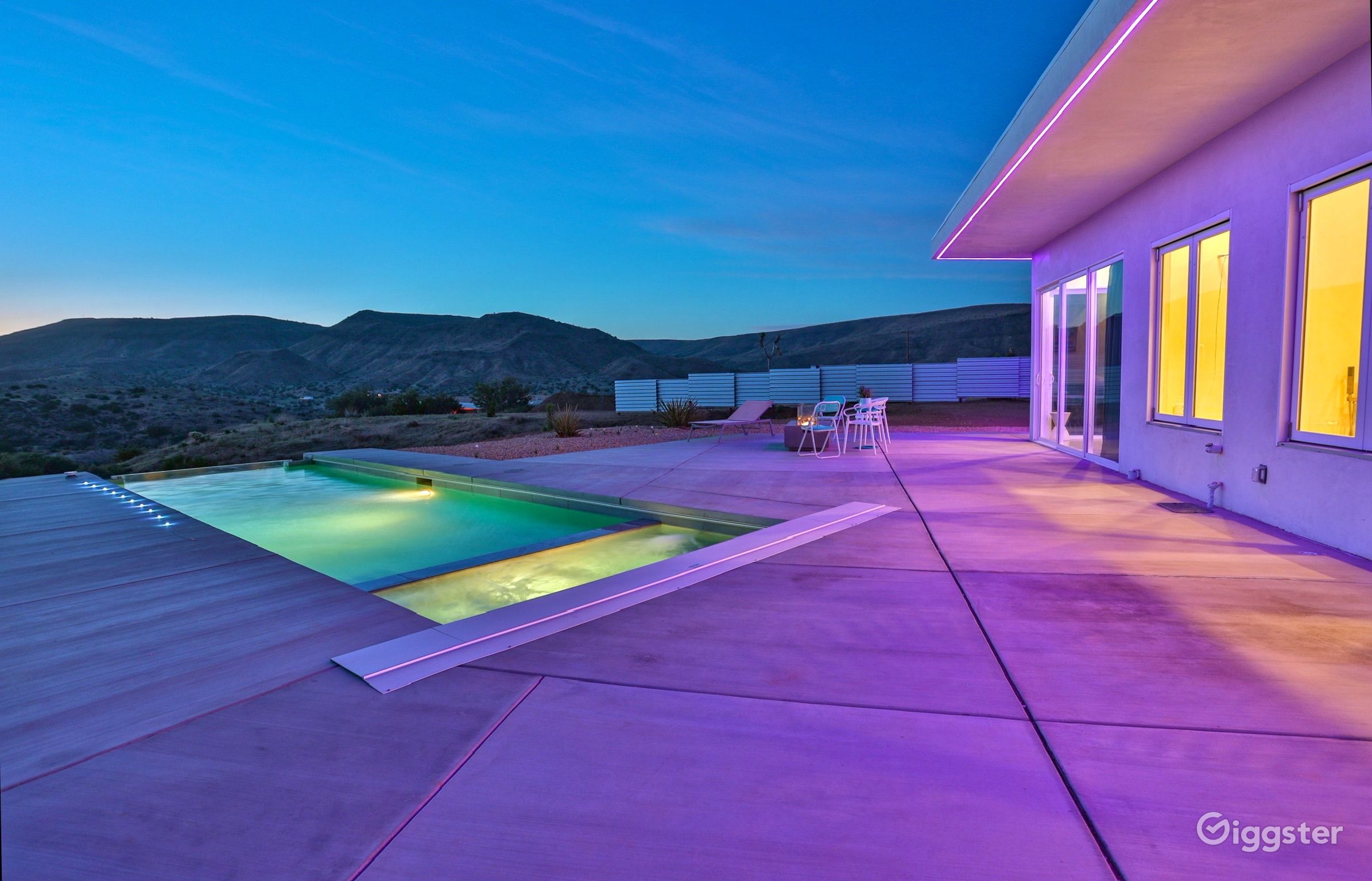 Stylish futuristic pool home | Rent this location on Giggster