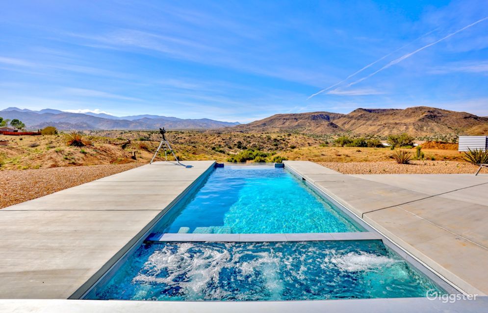 Stylish futuristic pool home | Rent this location on Giggster