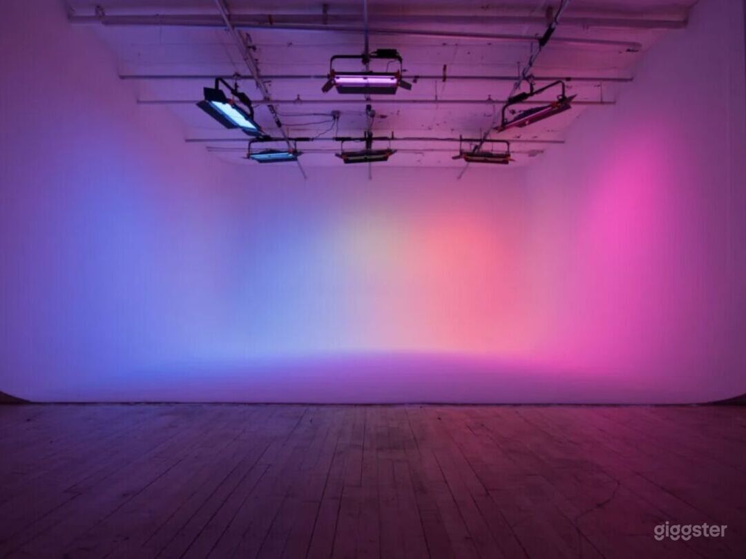Professional Cyclorama Studio with RGB Lighting | Brooklyn Film Studio