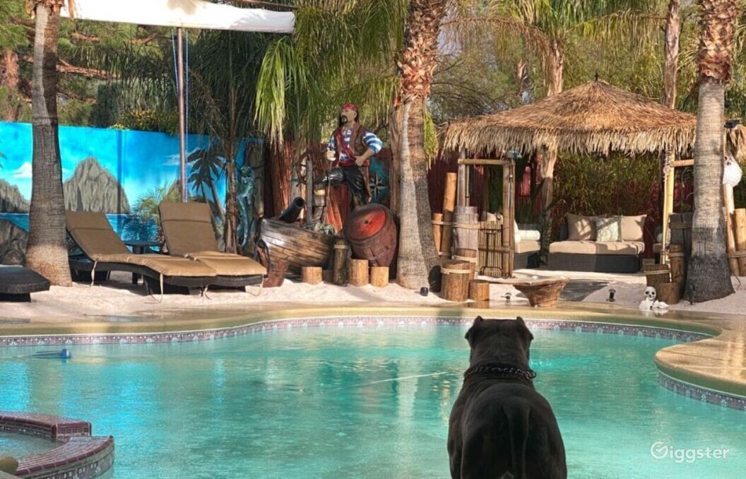 Private Pirate Beach Resort in Las Vegas | Rent this location on Giggster