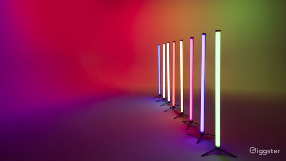 Pre-lit 3- Wall Cyc W/ LED RGB Lights I STUDIO A | Rent this location ...