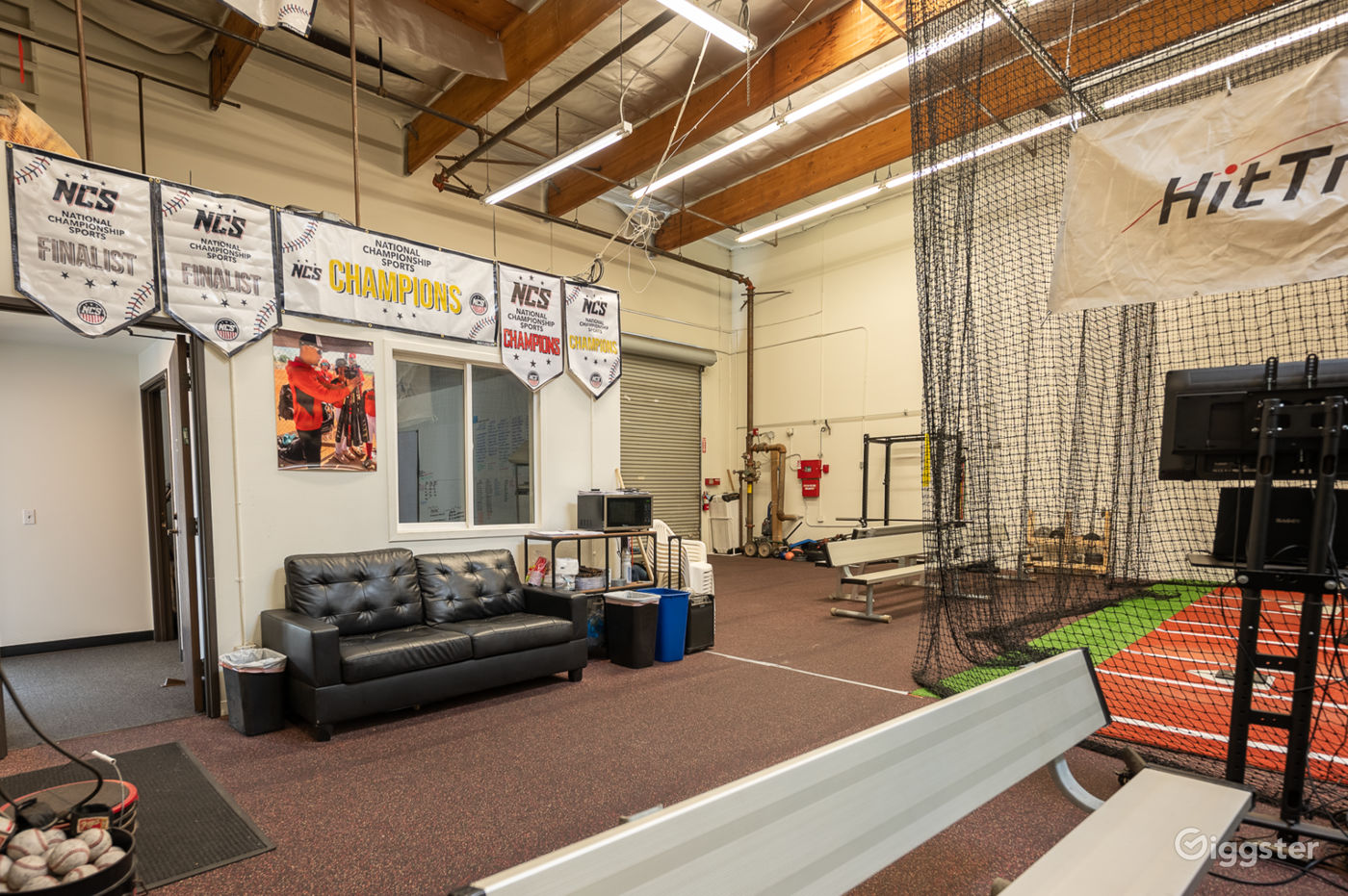 Indoor Baseball Facility (Big Garage Doors!) | Rent this location on ...