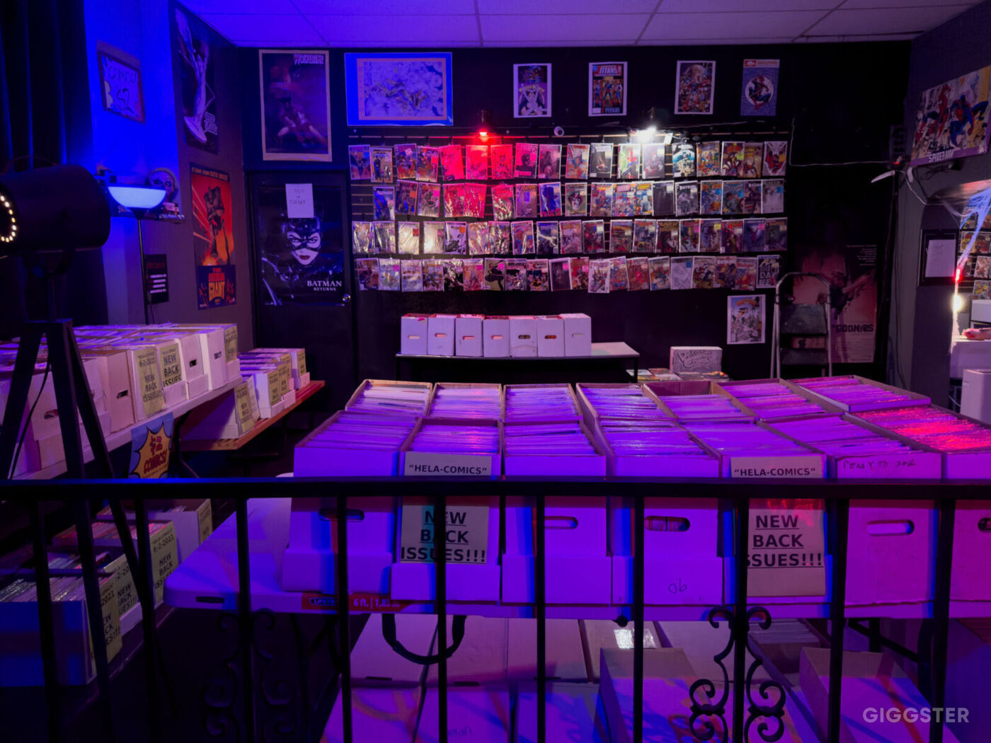 Horror Themed Rooms With Comic Book Store Front | Rent this location on ...