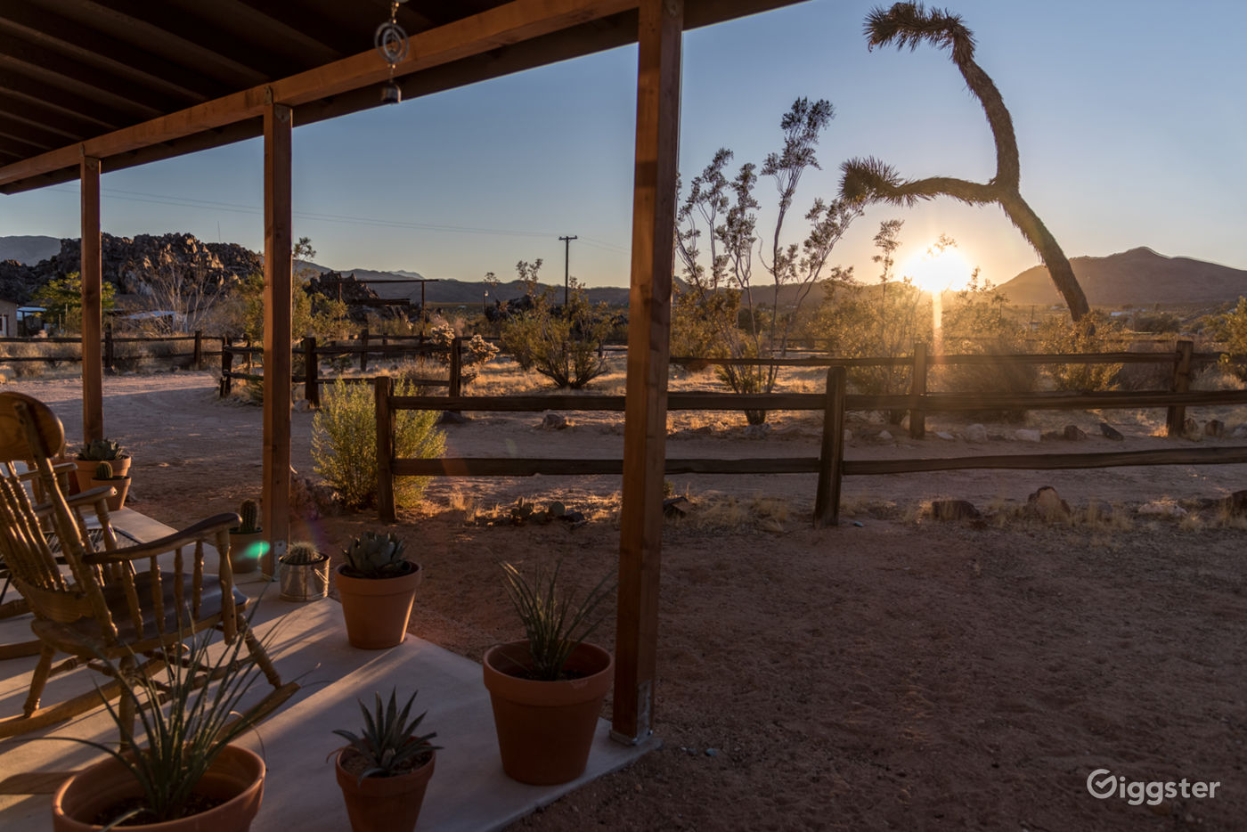 Rustic Modern Joshua Tree Desert Cabin | Rent this location on Giggster