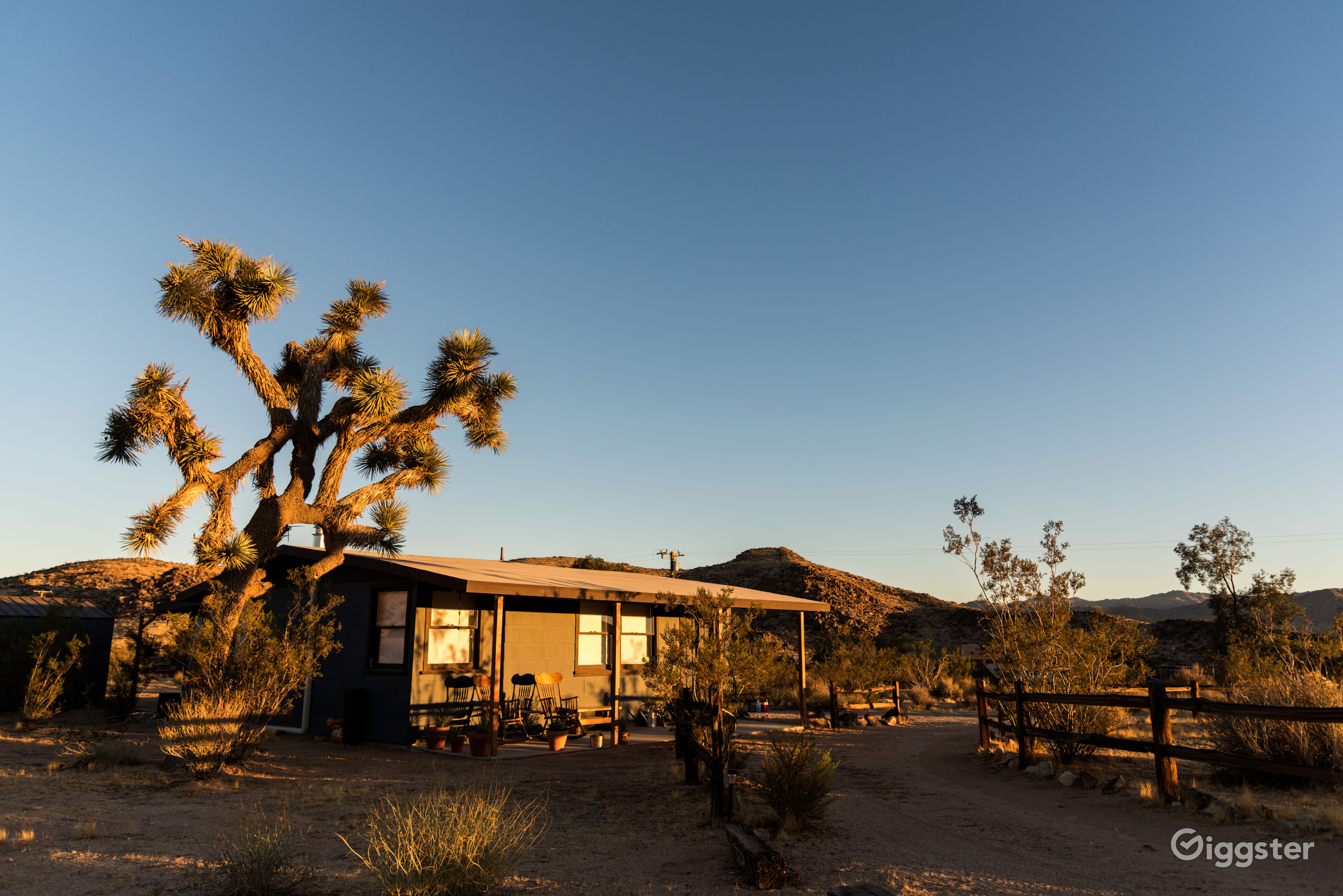 Rustic Modern Joshua Tree Desert Cabin | Rent this location on Giggster
