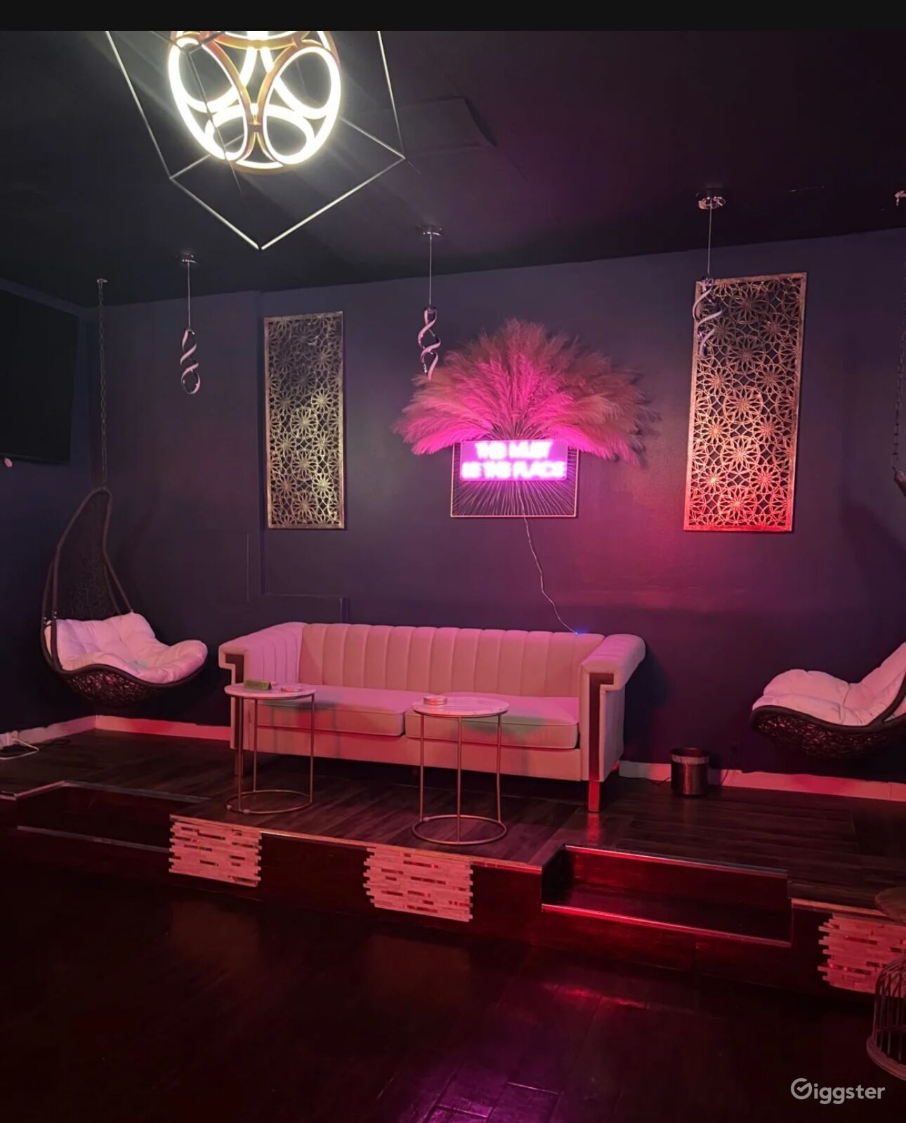 Luxury lounge with a hidden content room | Rent this location on Giggster