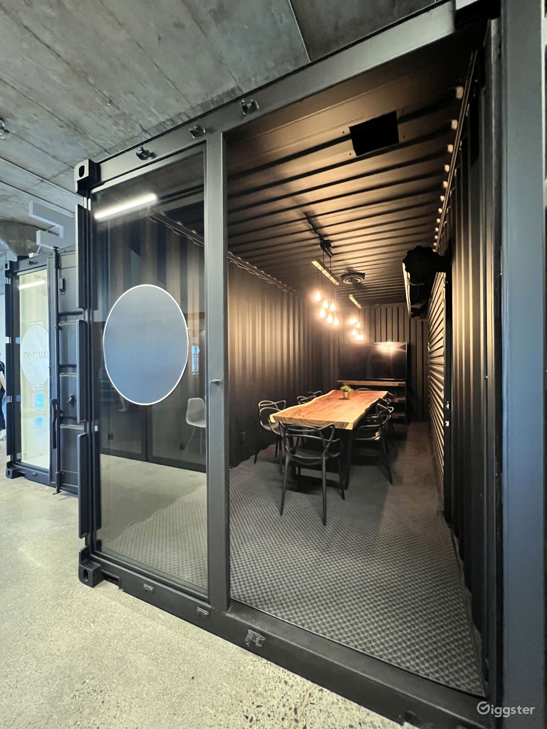 Ultra Modern Shipping Container Boardroom | Rent this location on Giggster
