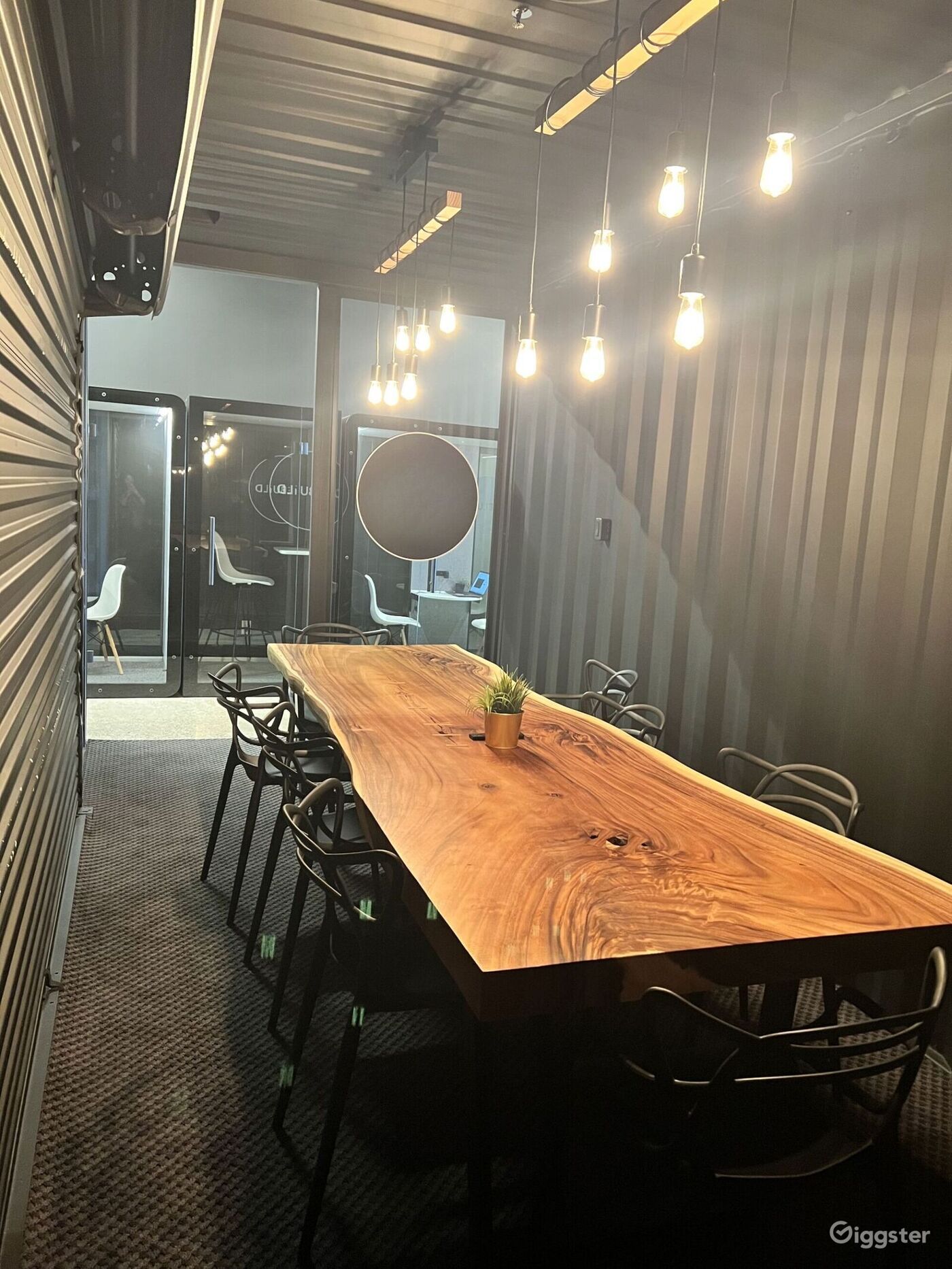Ultra Modern Shipping Container Boardroom | Rent this location on Giggster