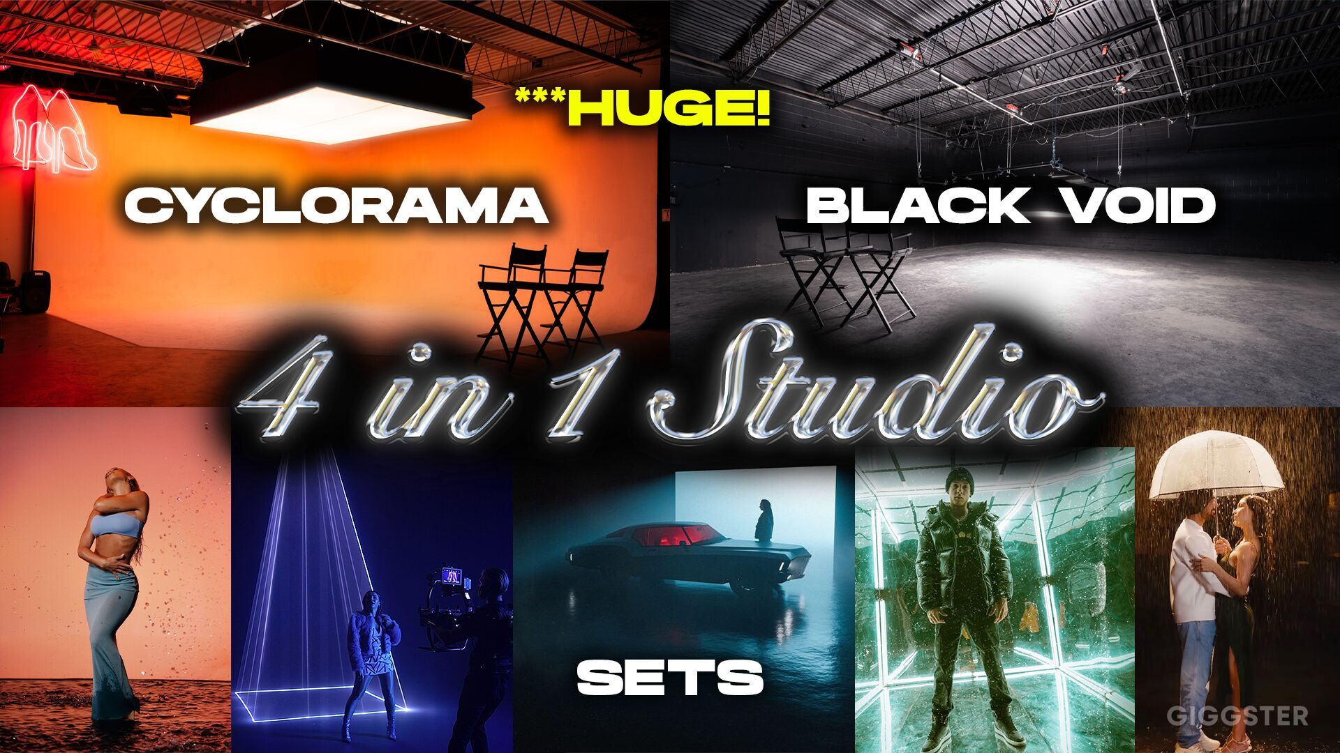 HUGE 4-in-1 Film Studio, VOID + Cyclorama + Sets | Rent this location ...