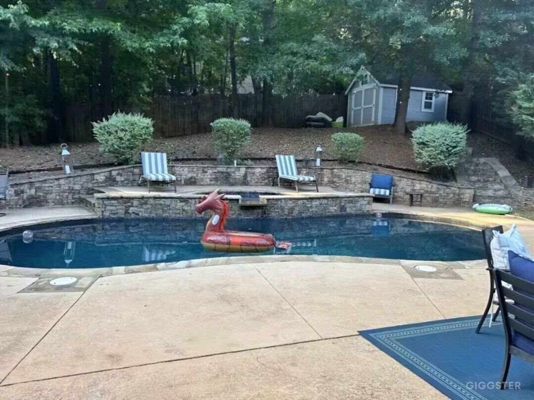 Beautiful Backyard with Pool & Entertainment Space | Rent this location ...