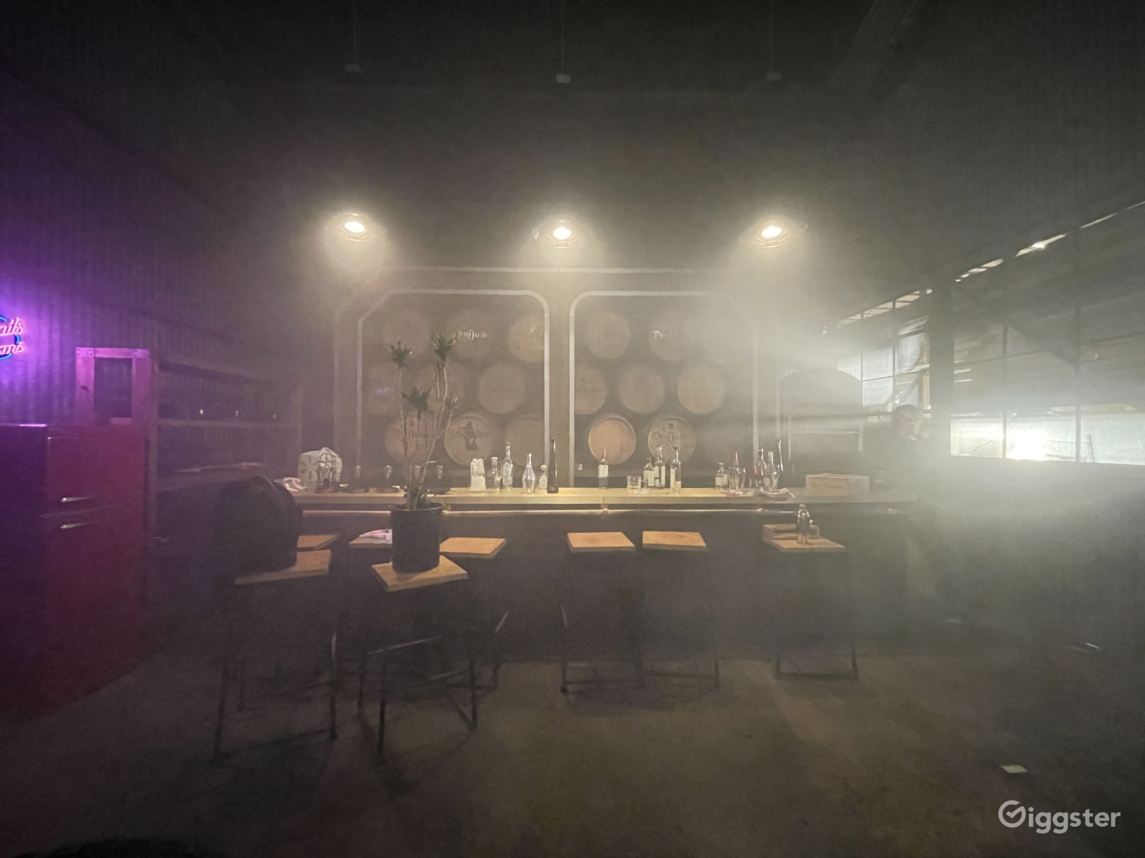 Warehouse Bar Set Custom Rustic Bar in Film Studio | Rent this location ...