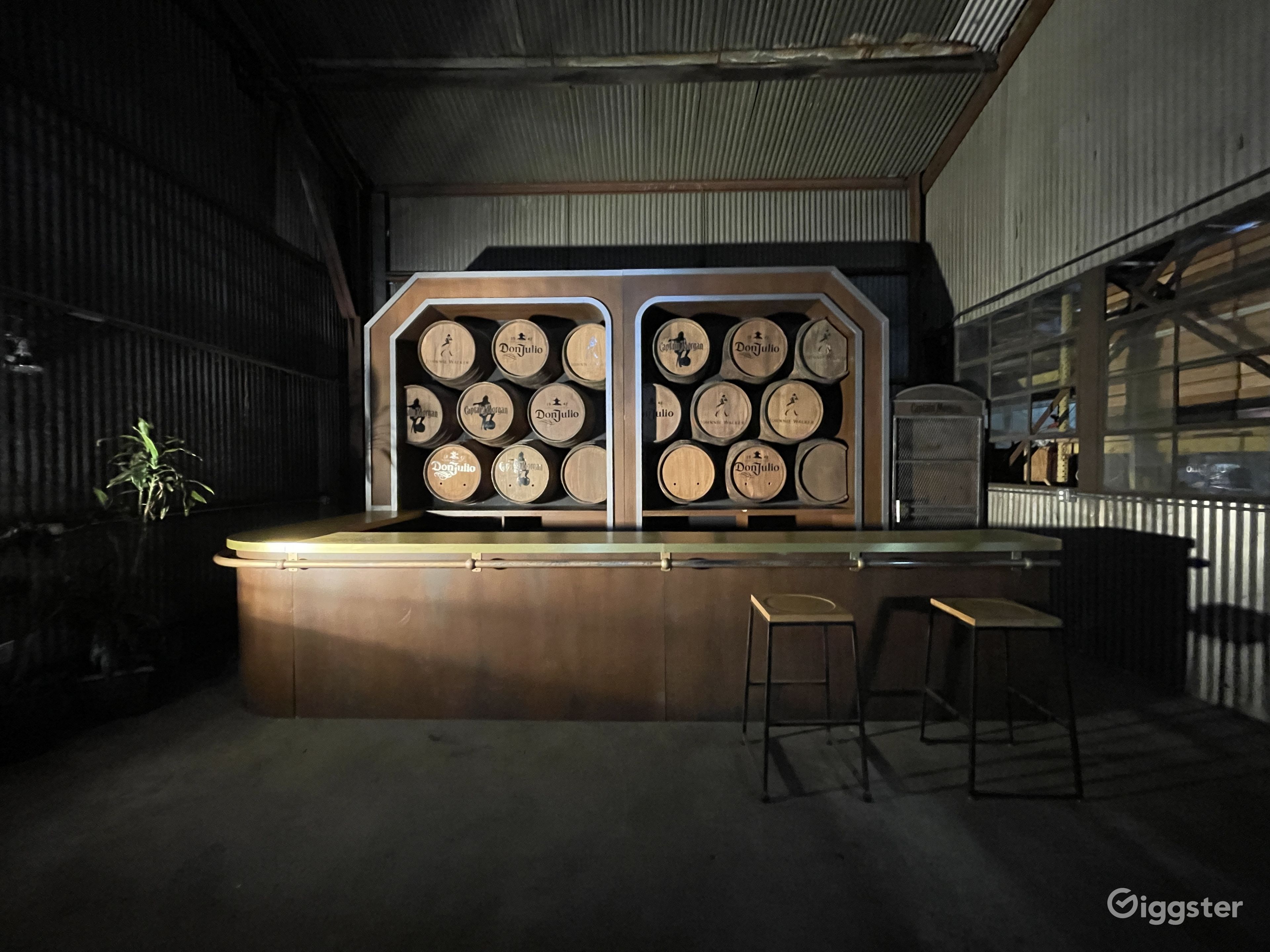 Warehouse Bar Set Custom Rustic Bar in Film Studio | Rent this location ...